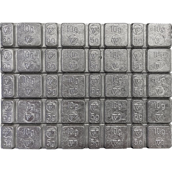 WWS5 - 5 & 10GRAM NARROW W/WEIGHT STRIPS(5/BAG)